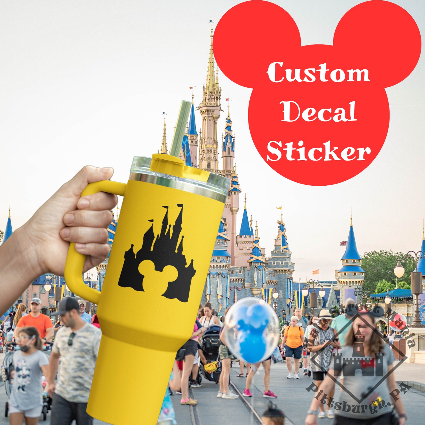 Mickey Mouse Castle Decal Sticker Disney Inspired | MakerPlace by Michaels