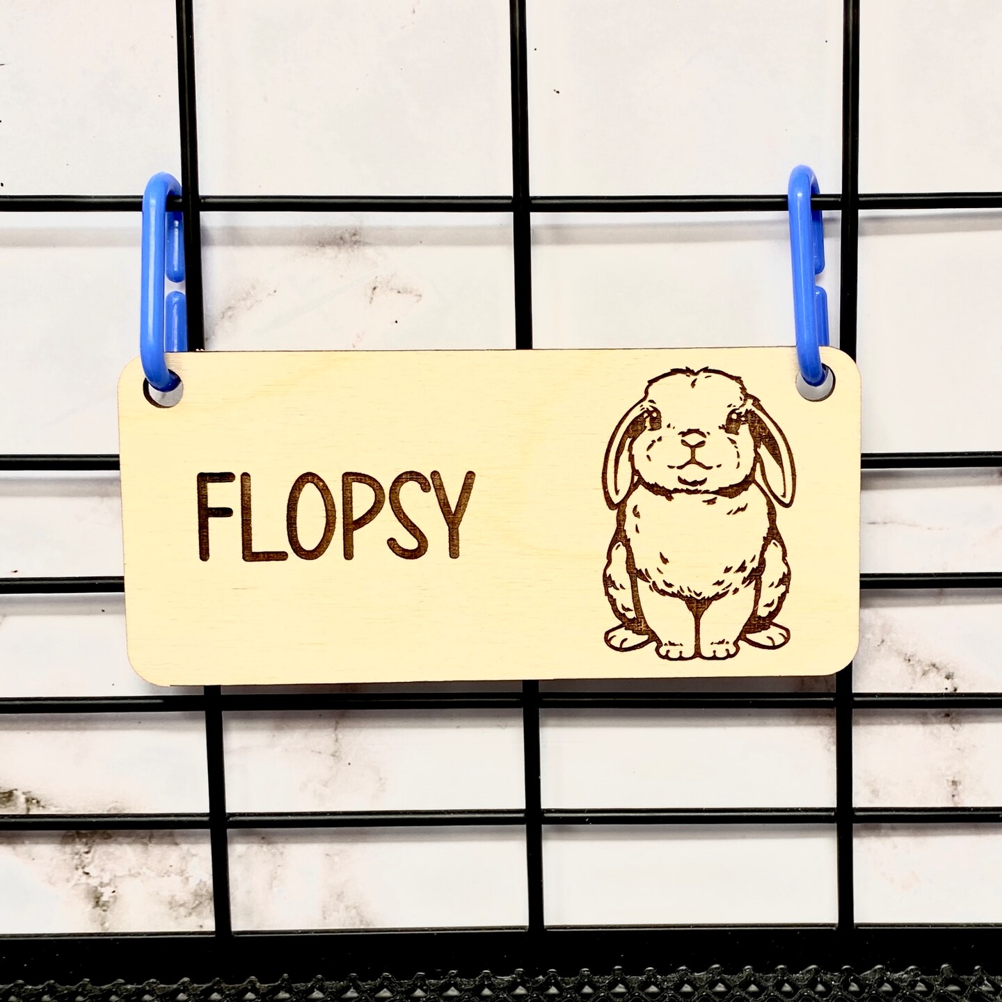 Bunny Name Tag, Rabbit Name Tag, Bunny Accessories for Rabbits, Cage ...