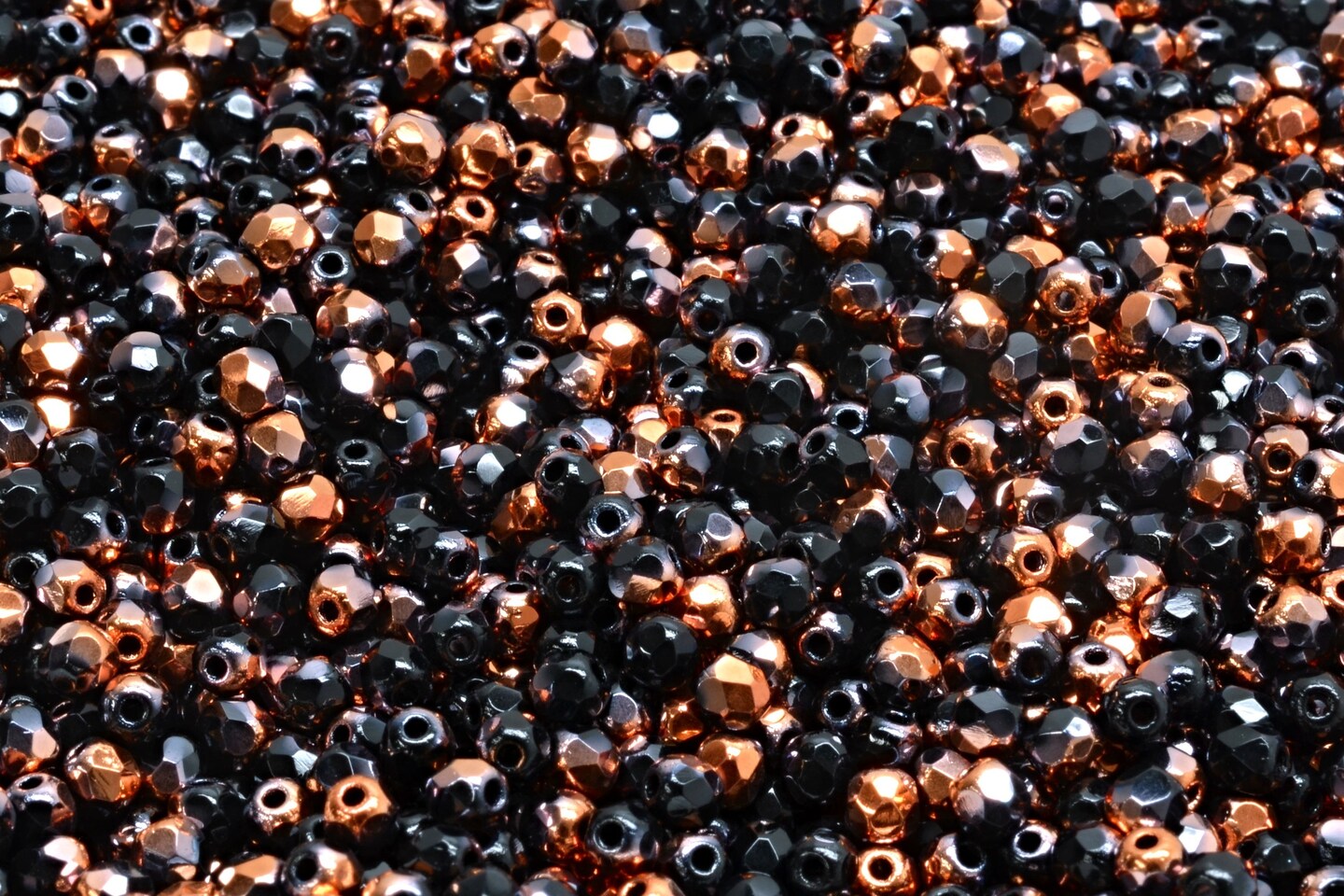3mm Czech Fire Polish Beads, Jet Sunset, 50 pieces | Michaels