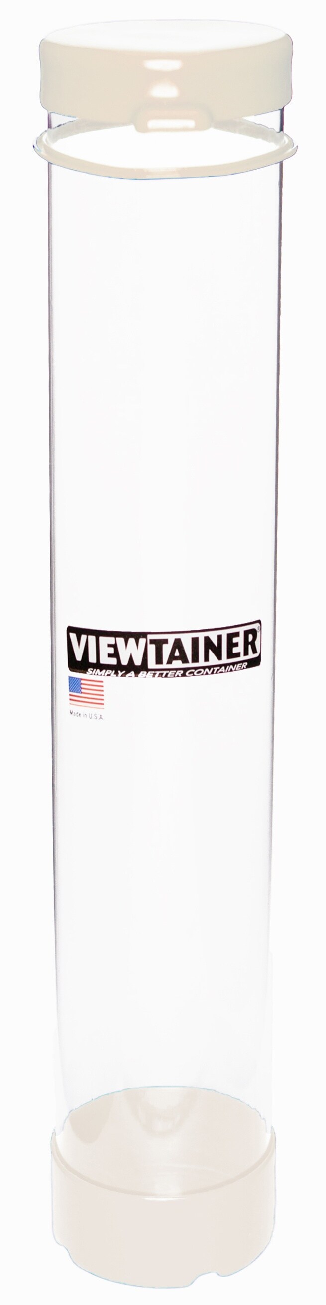 Viewtainer Tethered Cap Storage Container 2.75"X15", Color: White ...
