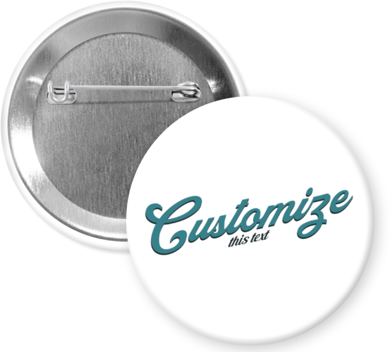 Customized Pinback Buttons (2.25 inches, 10-pack) - Personalized with your own text - Custom ...