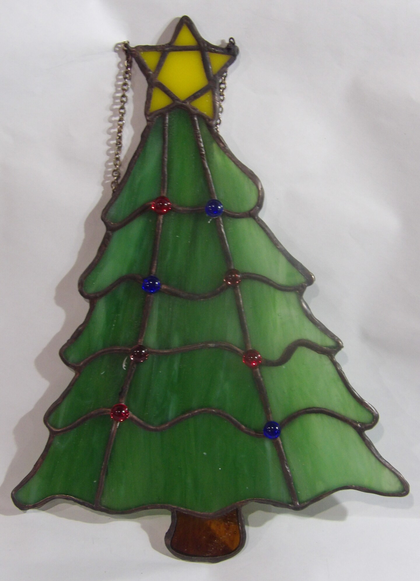 Stained Glass Christmas Tree Suncatcher | MakerPlace by Michaels