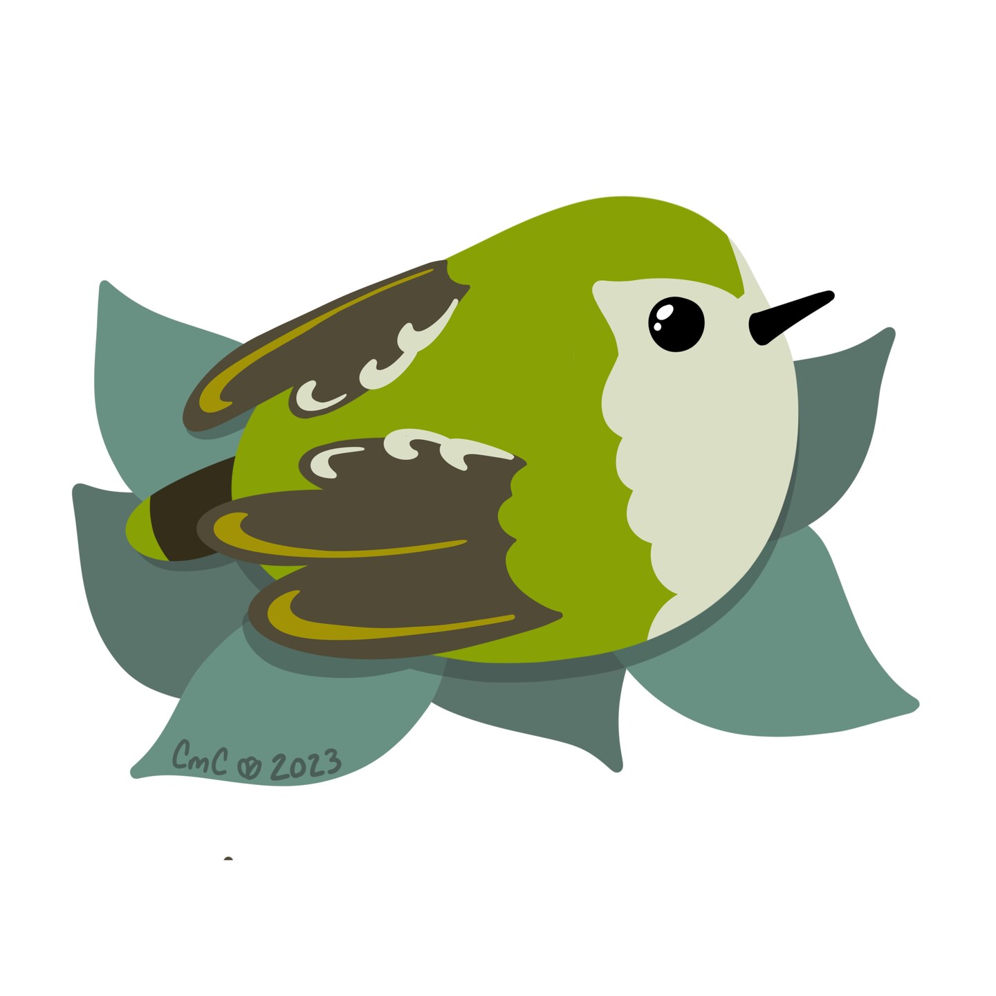 Titipounamu 'Rifleman' Bird Sticker - Vinyl, Water-Resistant ...