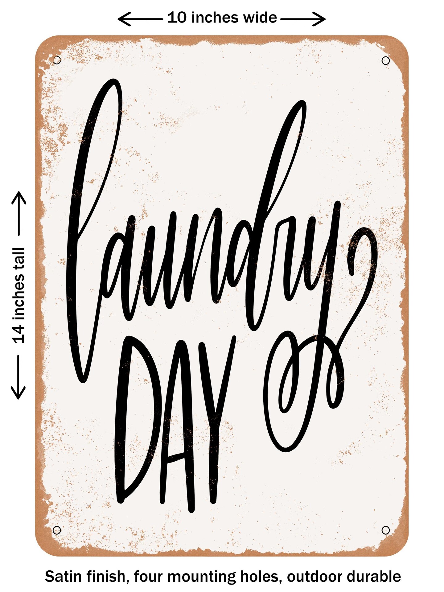 DECORATIVE METAL SIGN - Laundry Day - Vintage Rusty Look | Michaels