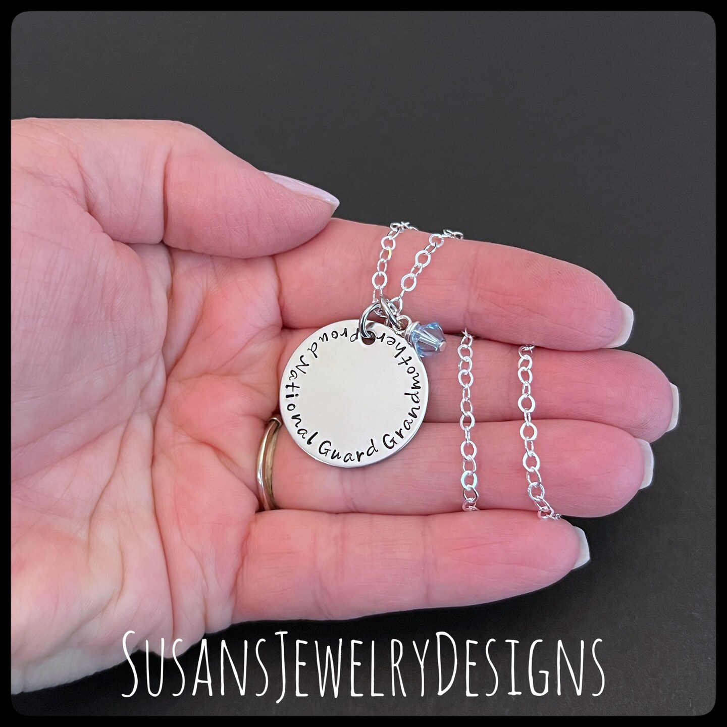 Custom military necklace, stainless steel, navy, marines, army, air ...