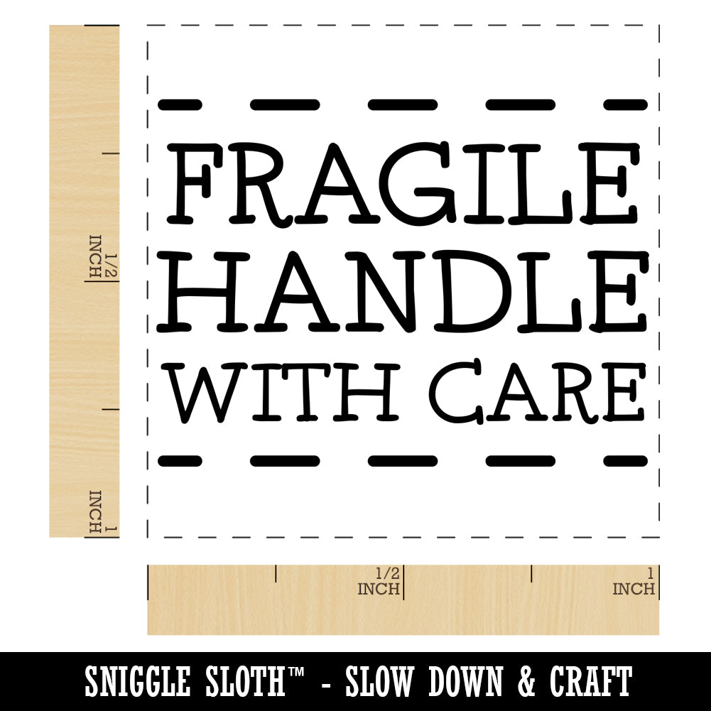Fragile Handle with Care Self-Inking Rubber Stamp Ink Stamper | Michaels