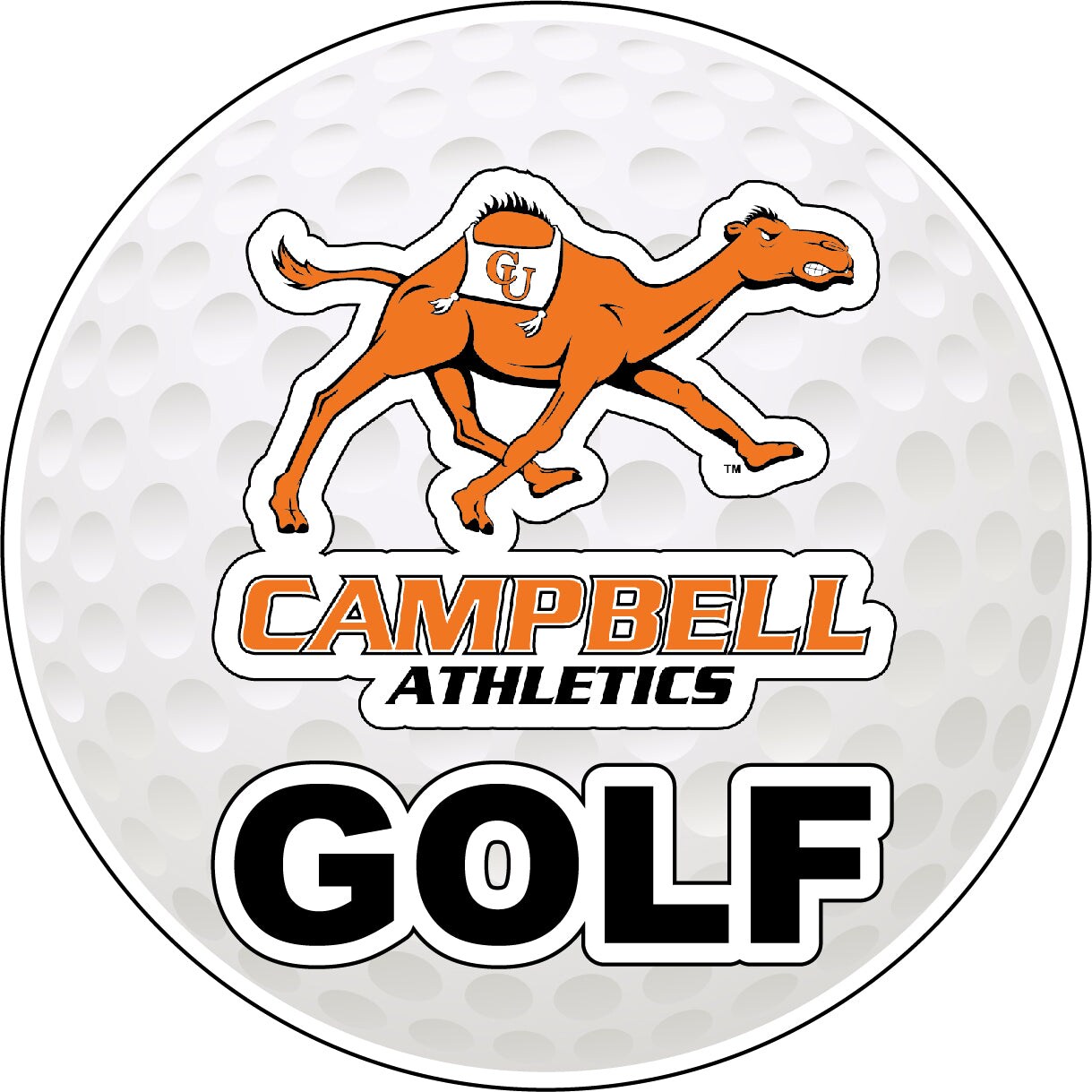 R and R Imports Campbell University Fighting Camels 4-Inch Round Golf ...