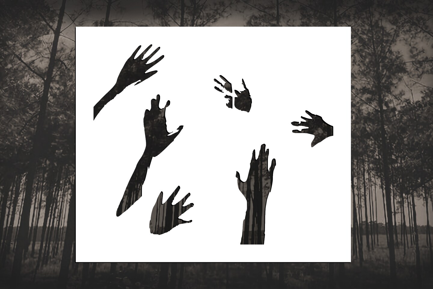 Spooky Hands Reusable Stencil (Many Sizes) | MakerPlace by Michaels