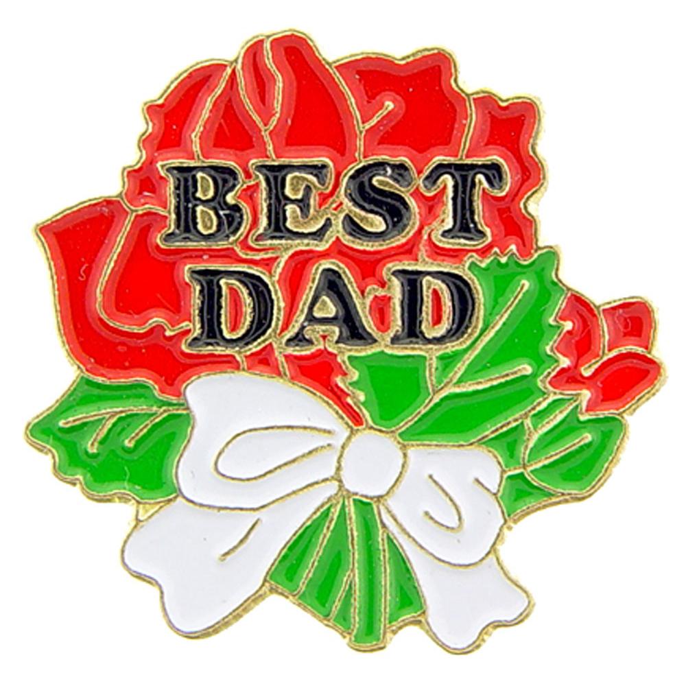 Best Dad Rose Pin 1" | Michaels