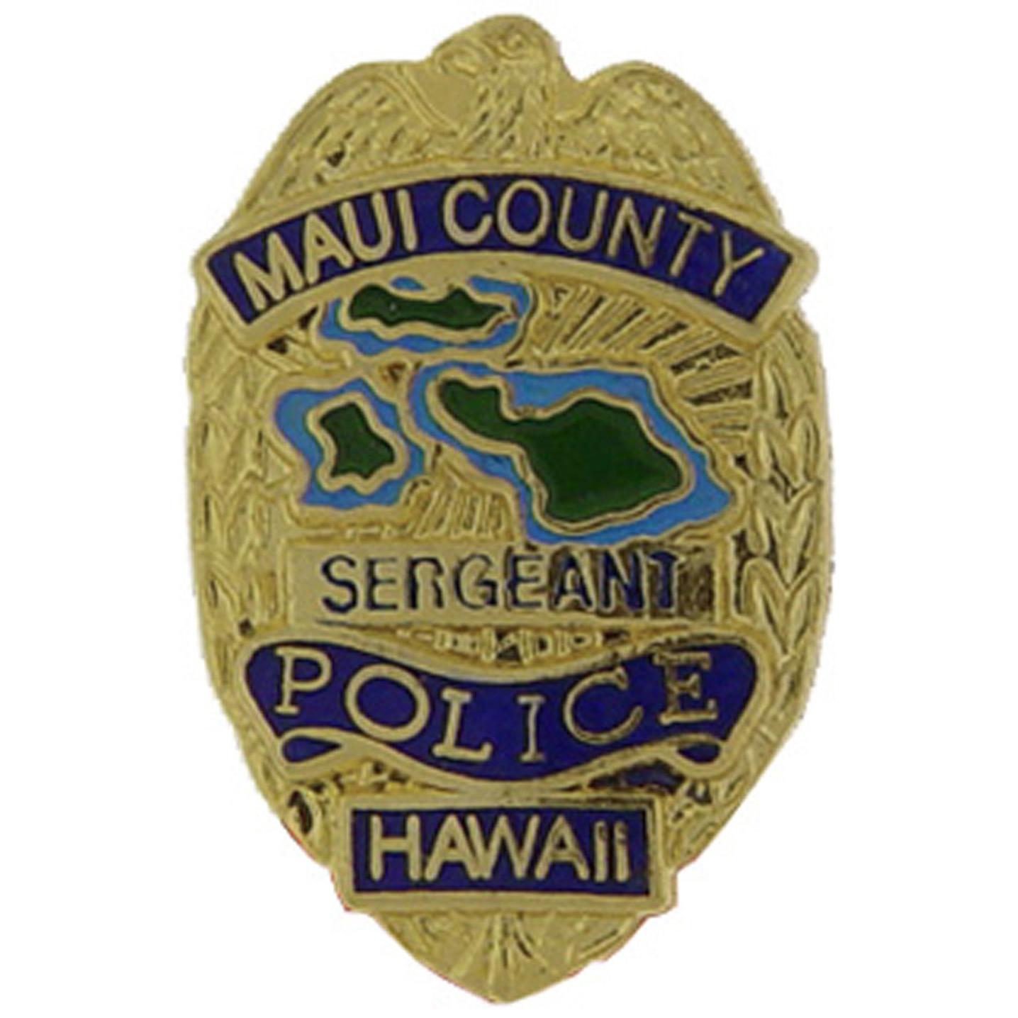 Maui County Police Sergeant Badge Pin 1" | Michaels