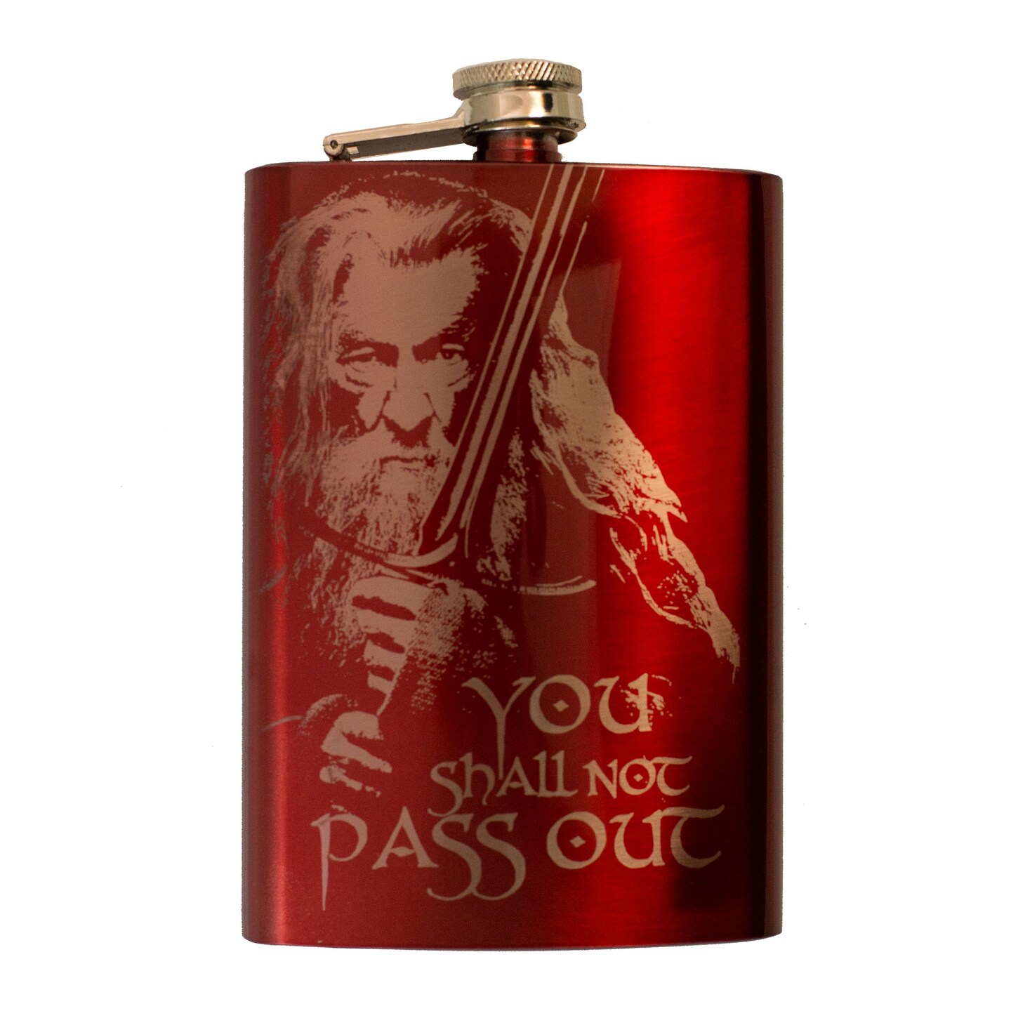 8oz RED You Shall Not Pass Out Flask | Michaels