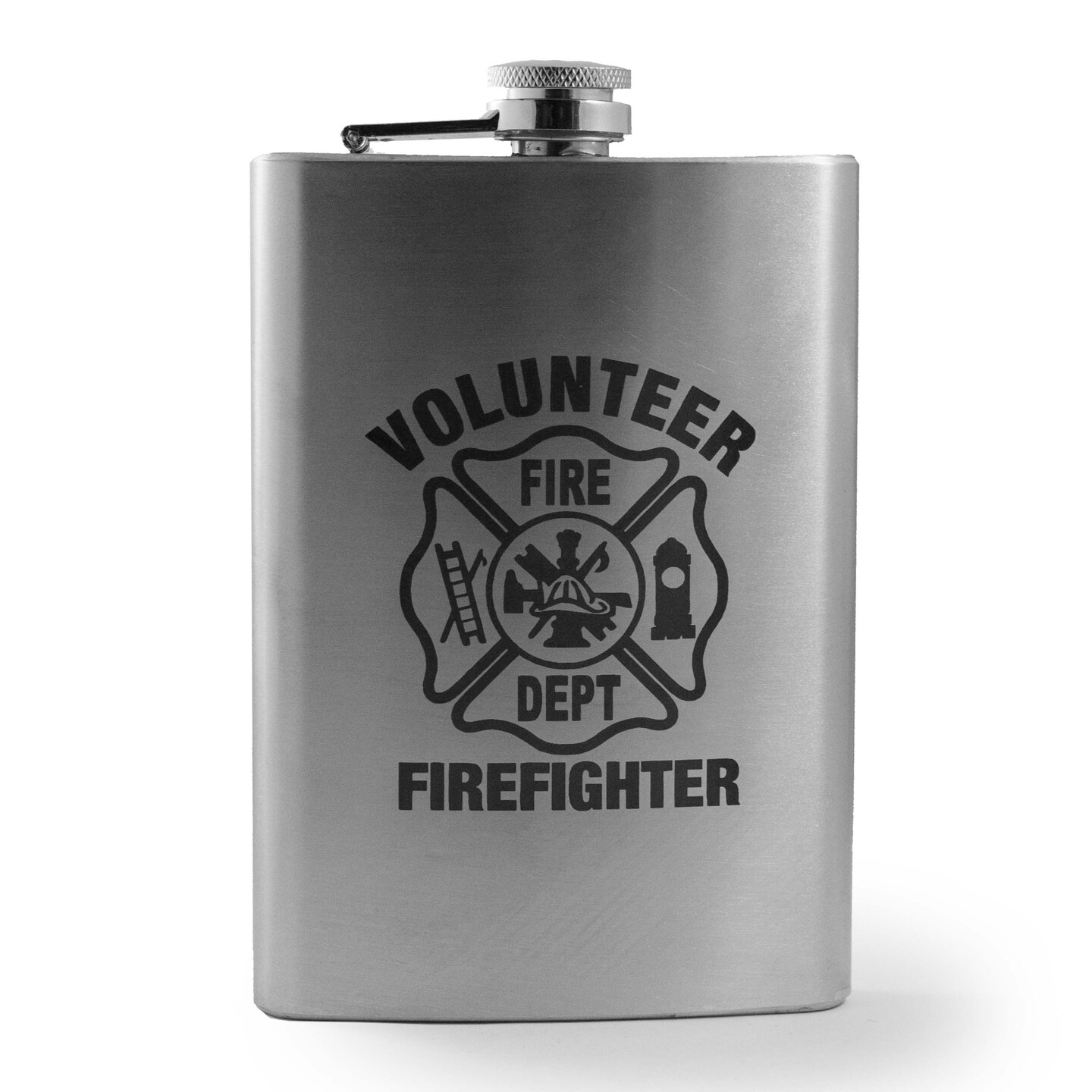 8oz Volunteer Firefighter Logo Stainless Steel Flask | Michaels