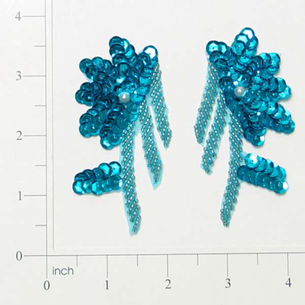 Floral Swag Sequin Applique/Patch Pack of 2 | Michaels