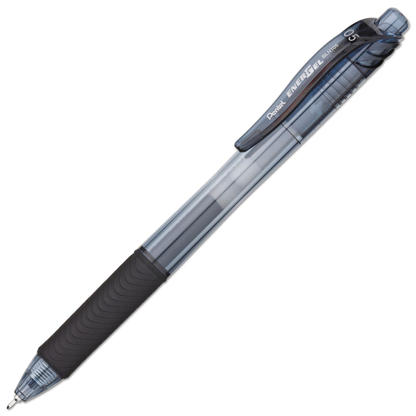 Pentel EnerGel-X Retractable Gel Pen 0.5 mm Needle Tip Black Ink/Barrel ...