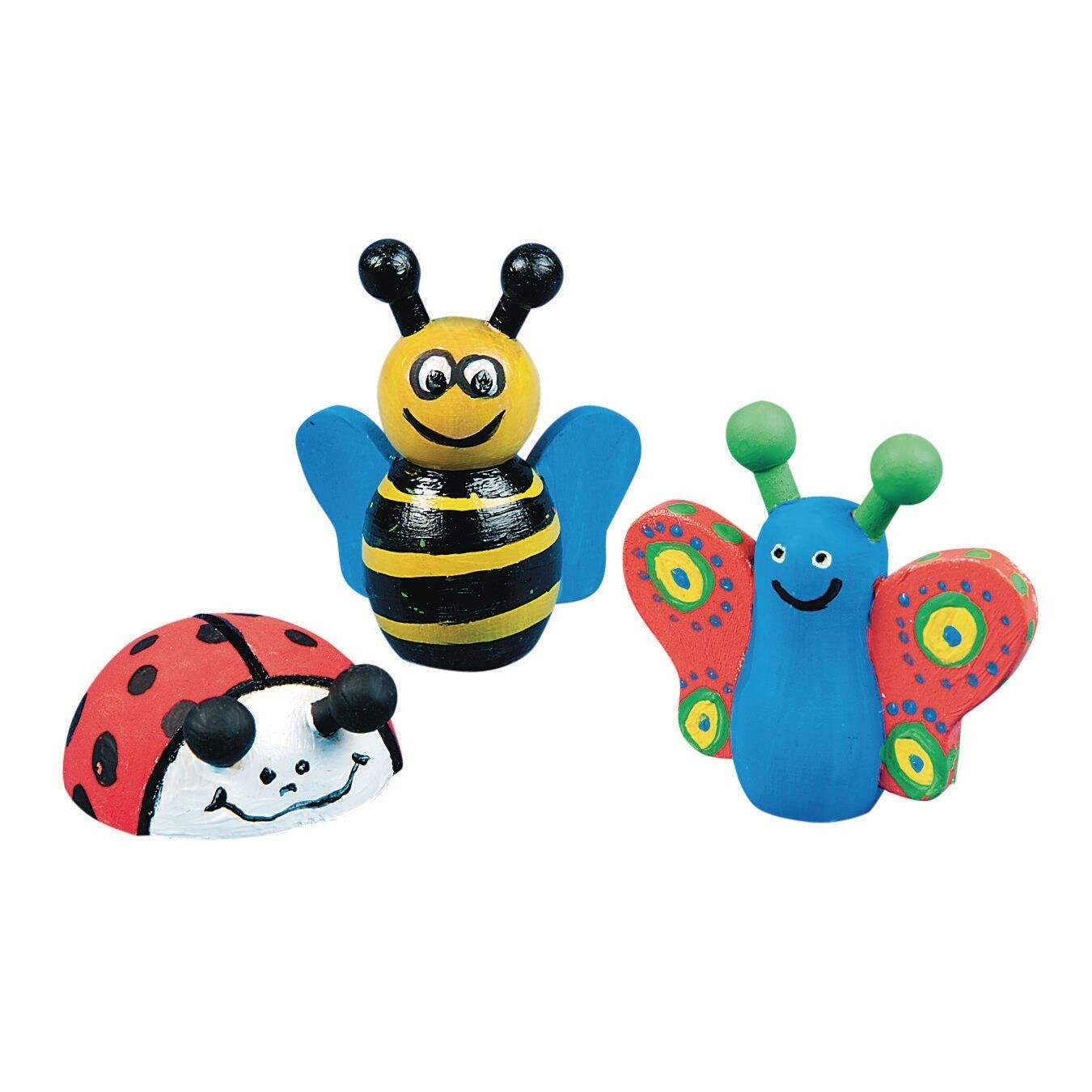 Wooden Bee, Butterfly and Ladybug Craft Kit (Pack of 12) | Michaels