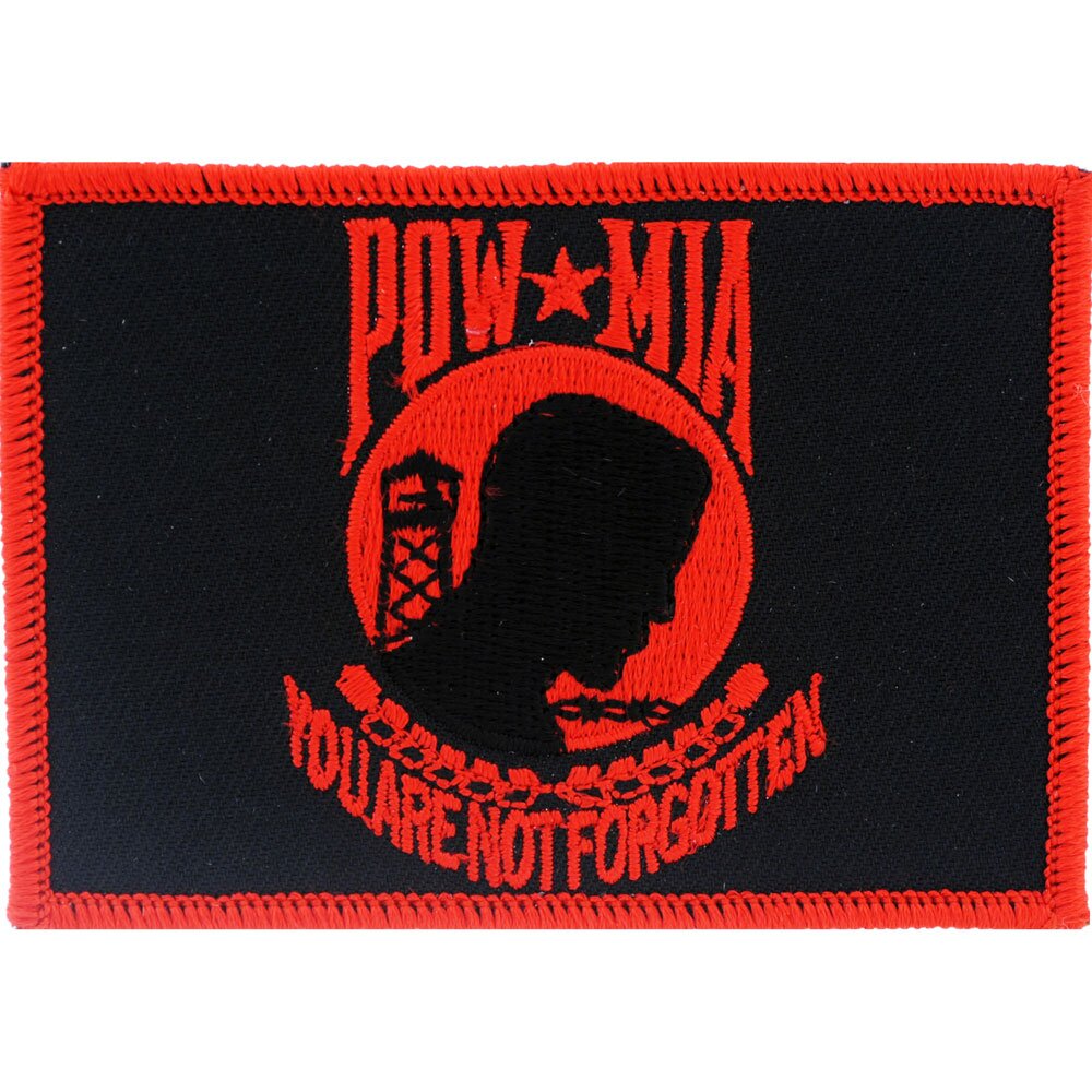 Eagle Emblems Patch-Pow Mia Flag, Red/Black (2-1/2"X3-1/2") | Michaels