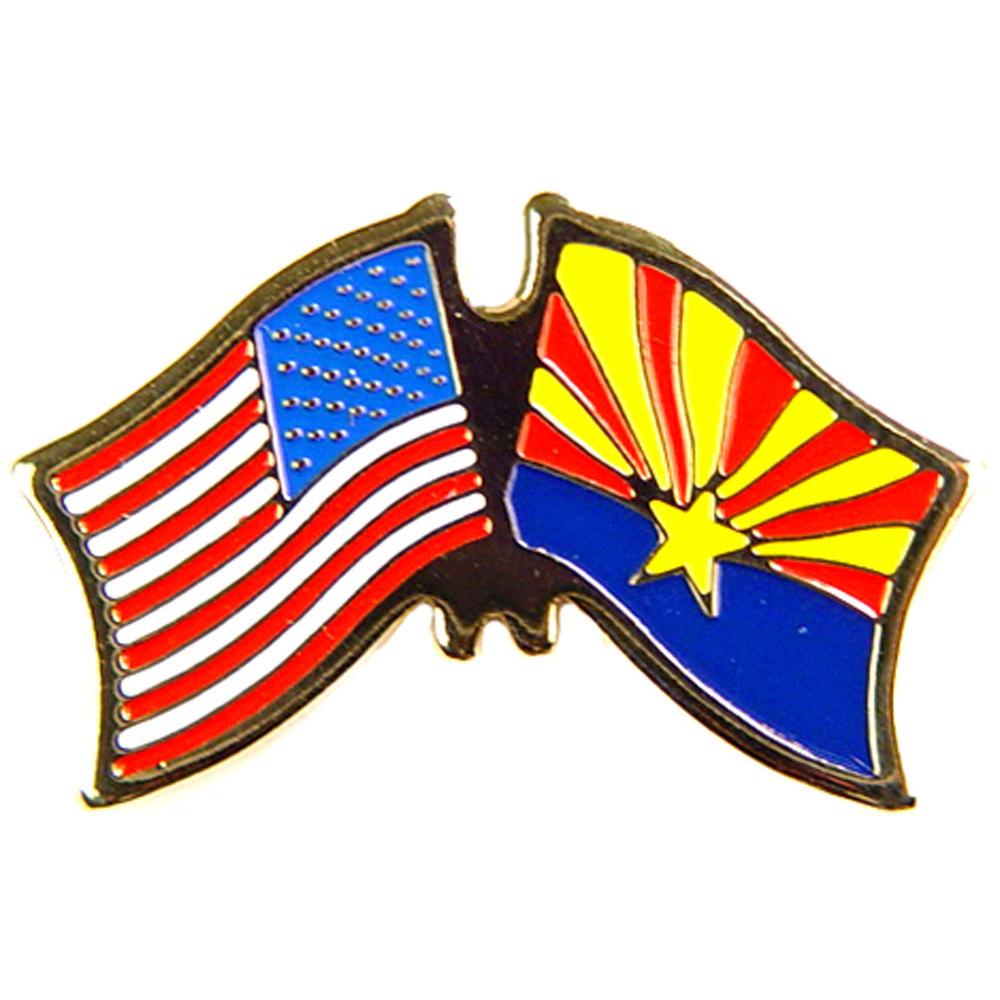 American & Arizona Flags Pin 1" | Michaels