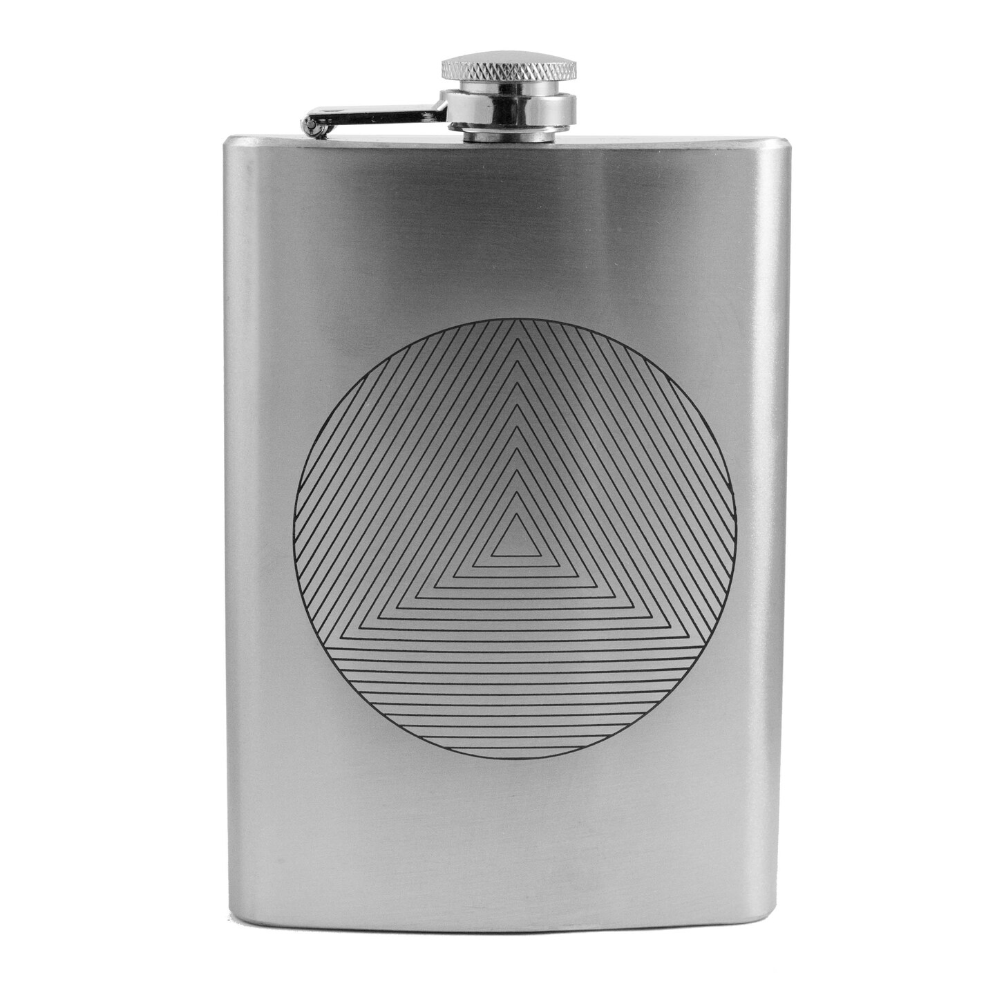 8oz Circle Triangle Design Stainless Steel Flask | Michaels