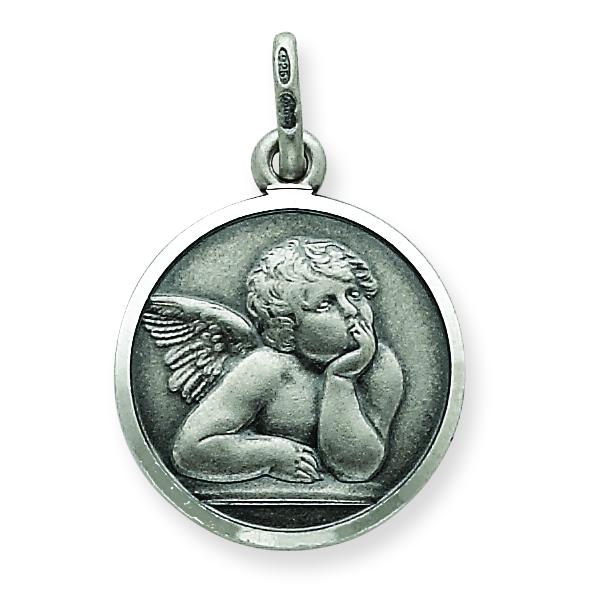 Sterling Silver Angel Round Medal | Michaels