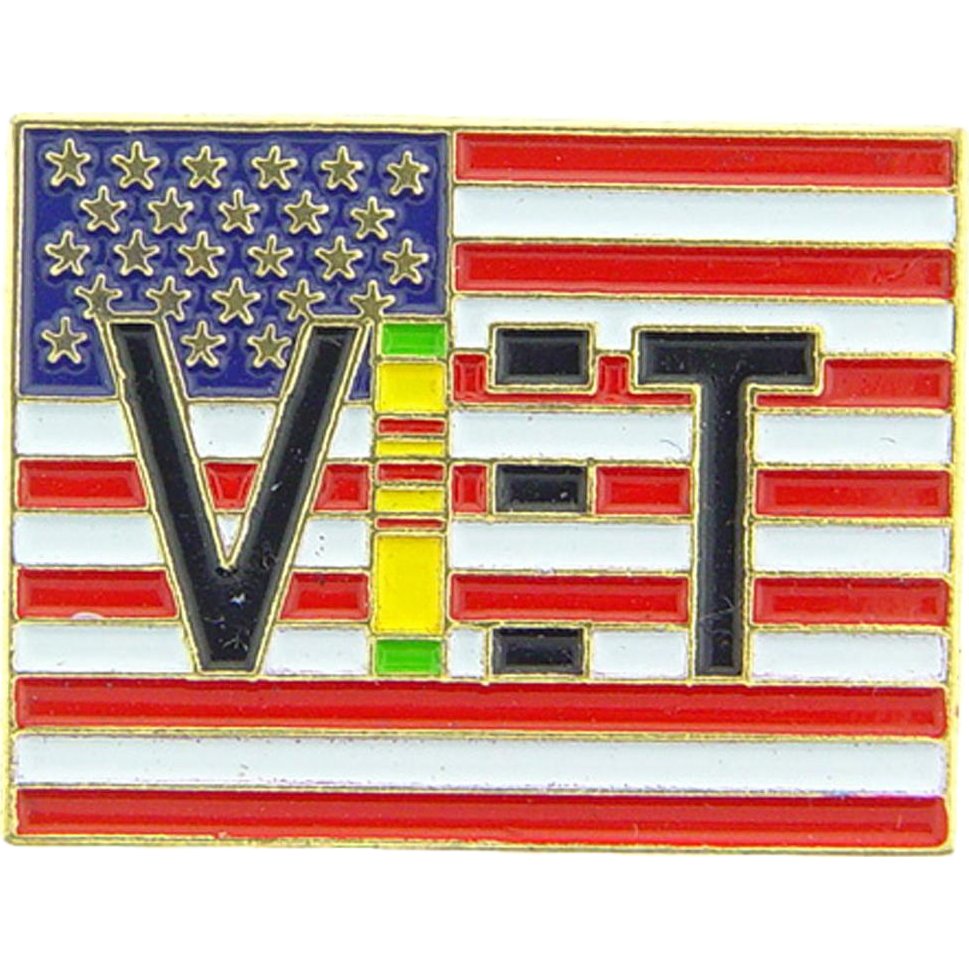 Vietnam Veteran with American Flag Pin 1" | Michaels