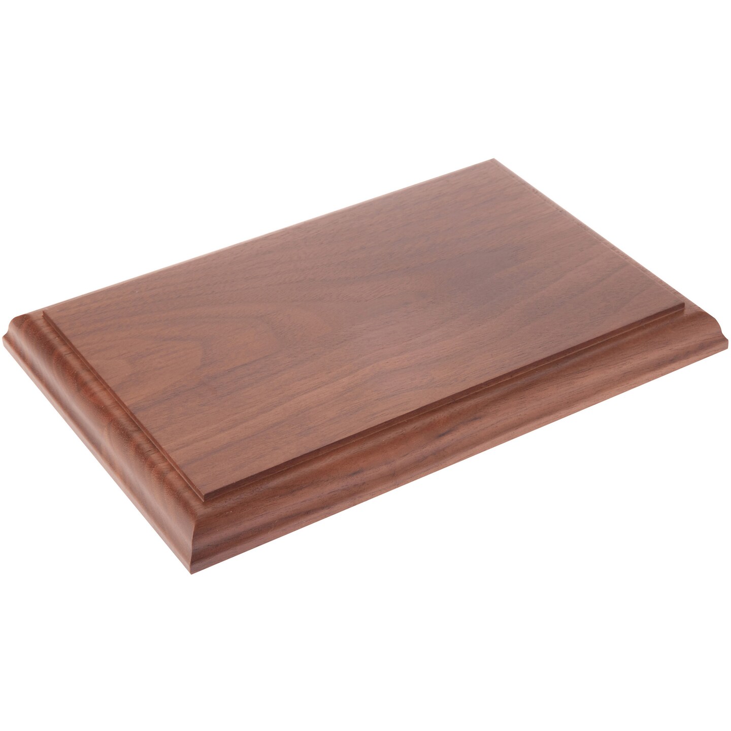 Plymor Solid Walnut Rectangular Wood Display Base with Ogee Edge, 8.875 ...
