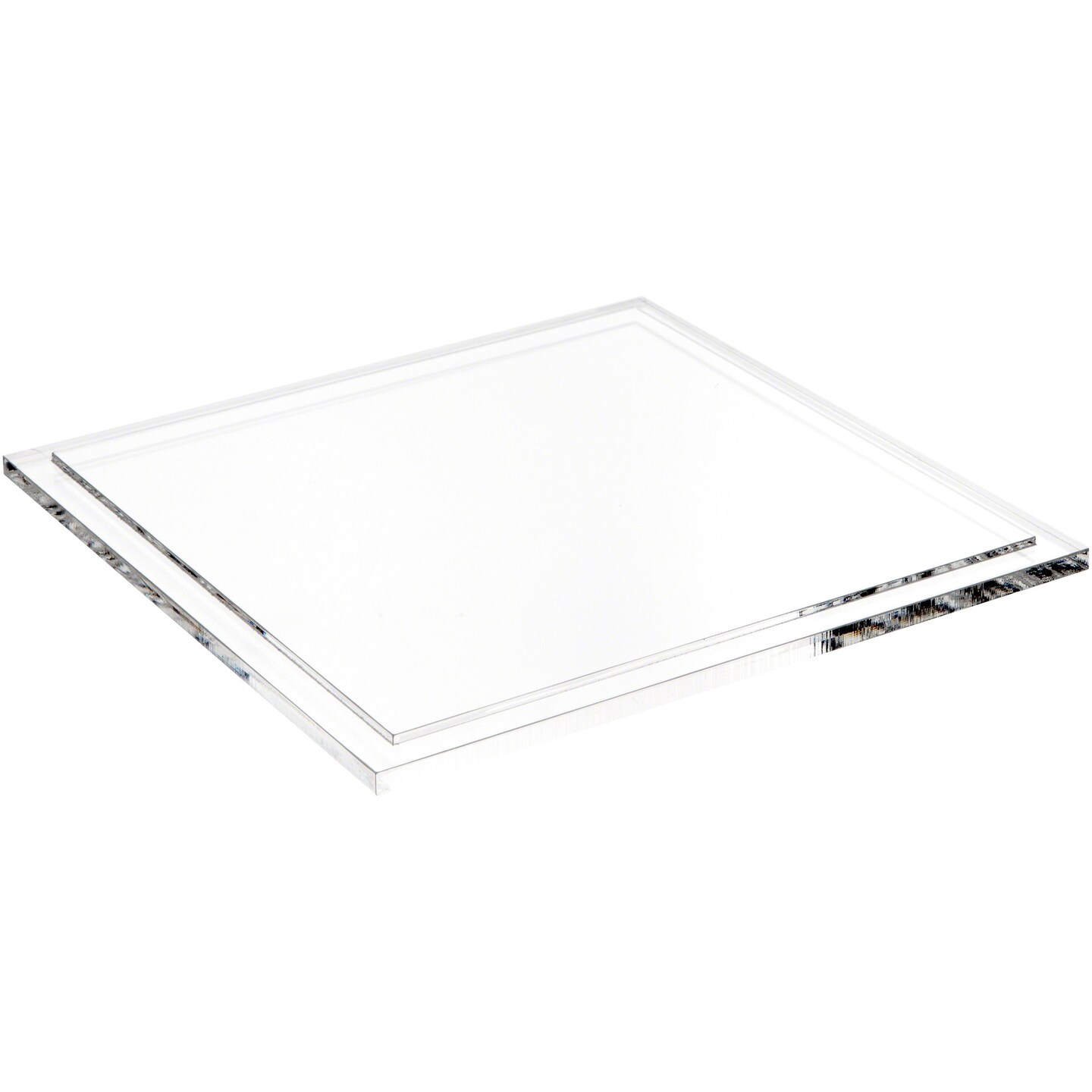 Plymor Clear Acrylic Square Display Base, 8.625" W x 8.625" D x 0.3125 ...