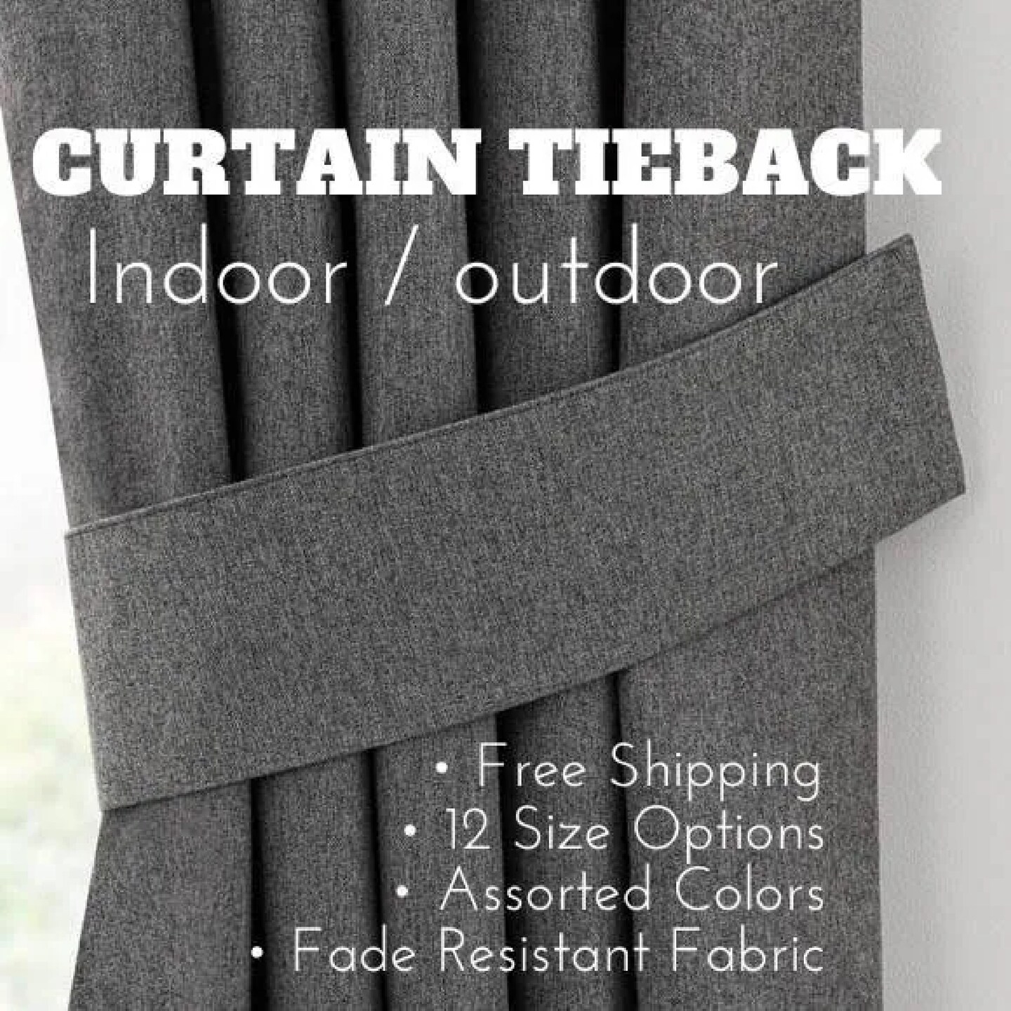 Custom Curtain Tieback, Curtain holdback, Tie back curtain with ...