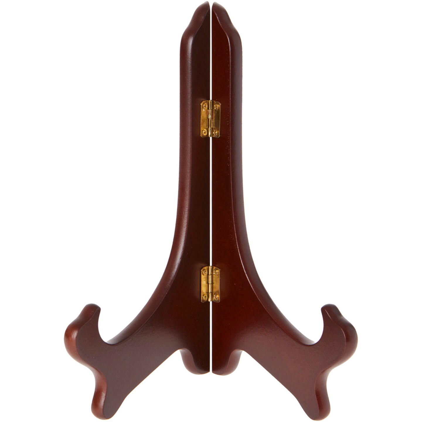 Bard's Hinged Walnut MDF Wood Plate Stand, 9" H x 7.25" W x 5" D (For 9 ...