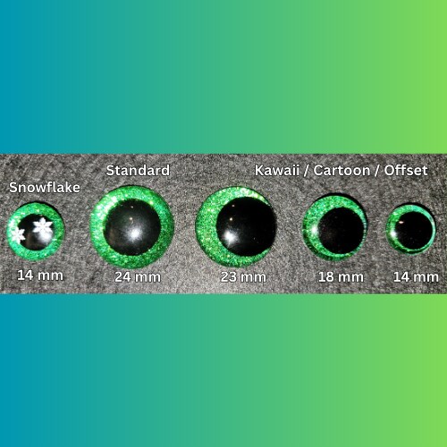 Glitter safety eyes. Various sizes | MakerPlace by Michaels