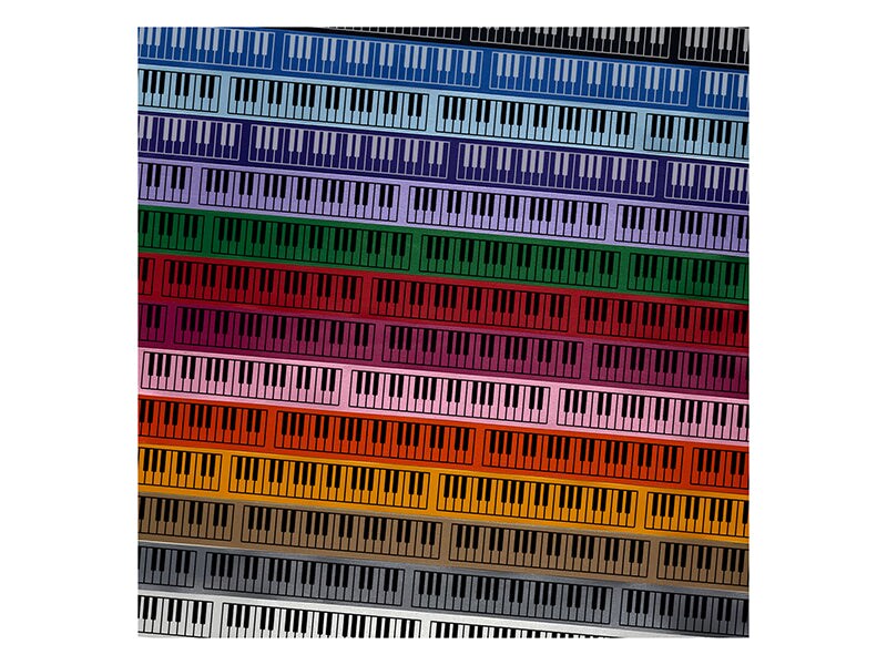 Piano Keys Border Satin Ribbon for Bows Gift Wrapping - 1" - 3 Yards ...