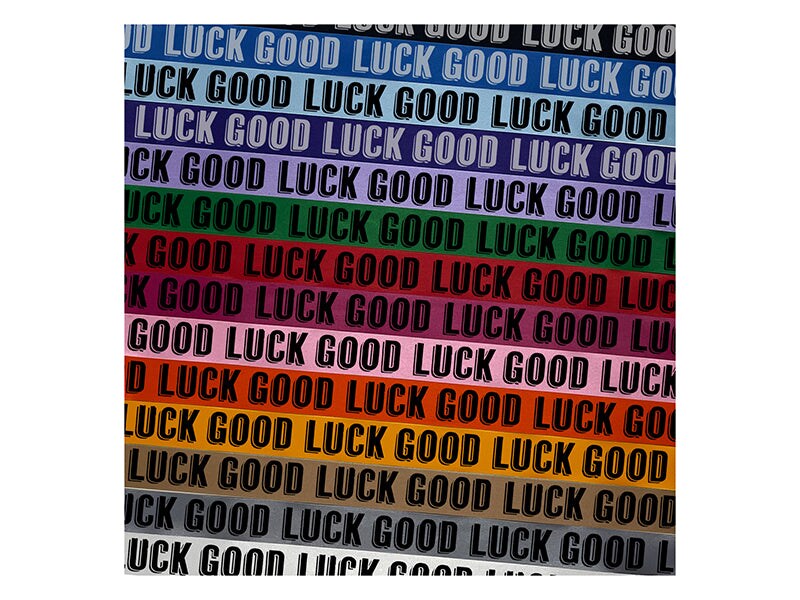 Good Luck Drop Shadow Satin Ribbon for Bows Gift Wrapping - 1" - 3 ...
