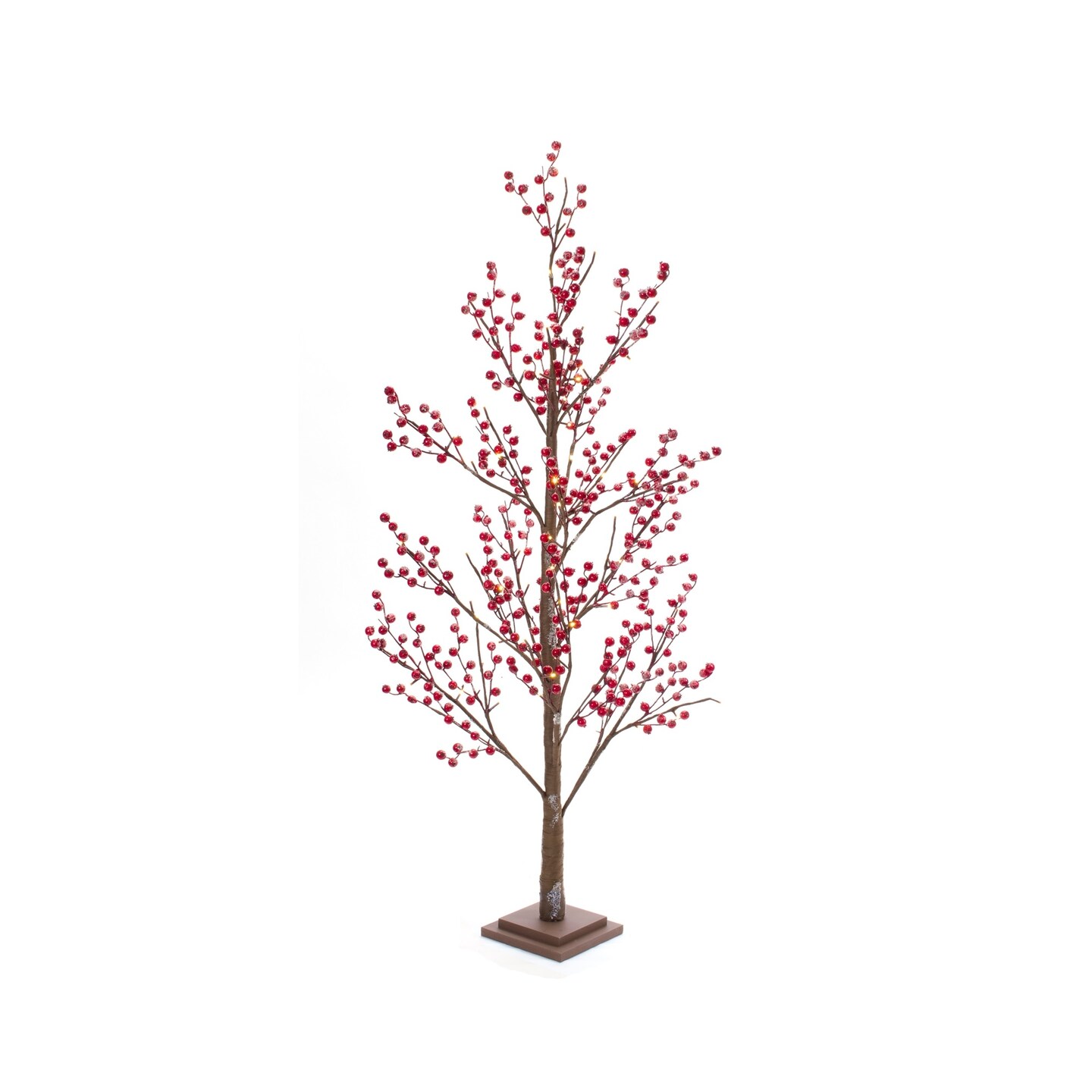 Melrose 4.25' LED Lighted Berry Christmas Tree | Michaels
