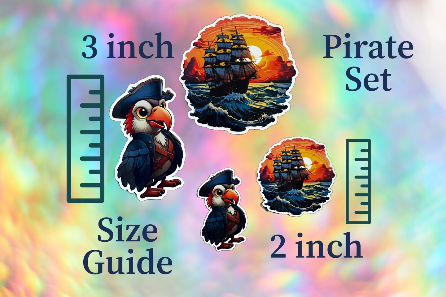 Adventure Pirate Sticker Packs - Choose from Pirate Characters or ...