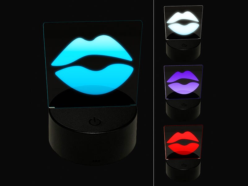 Kiss Lips 3D Illusion LED Night Light Sign Nightstand Desk Lamp | Michaels