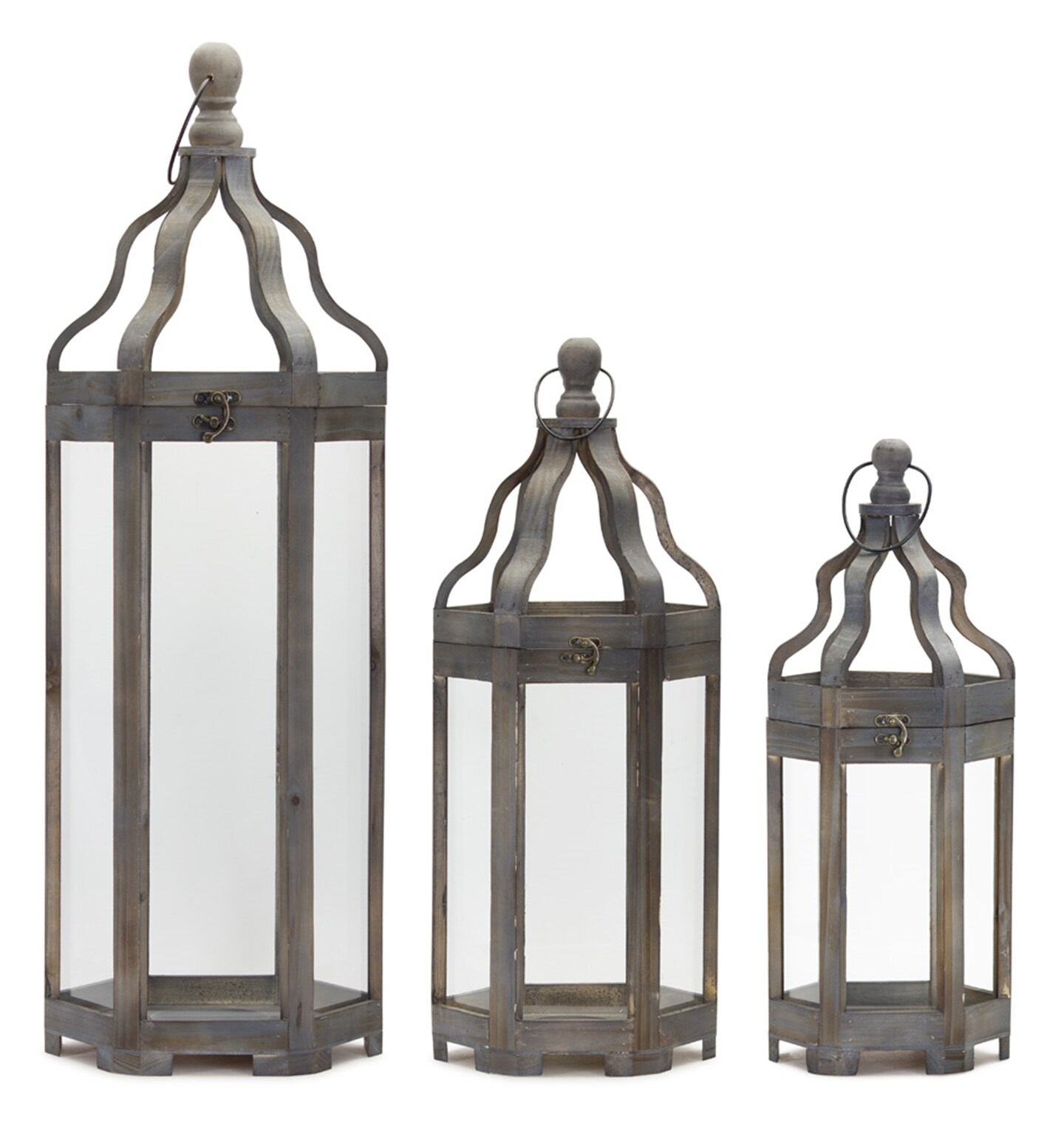 Wood and Metal Lantern (Set of 3) | Michaels