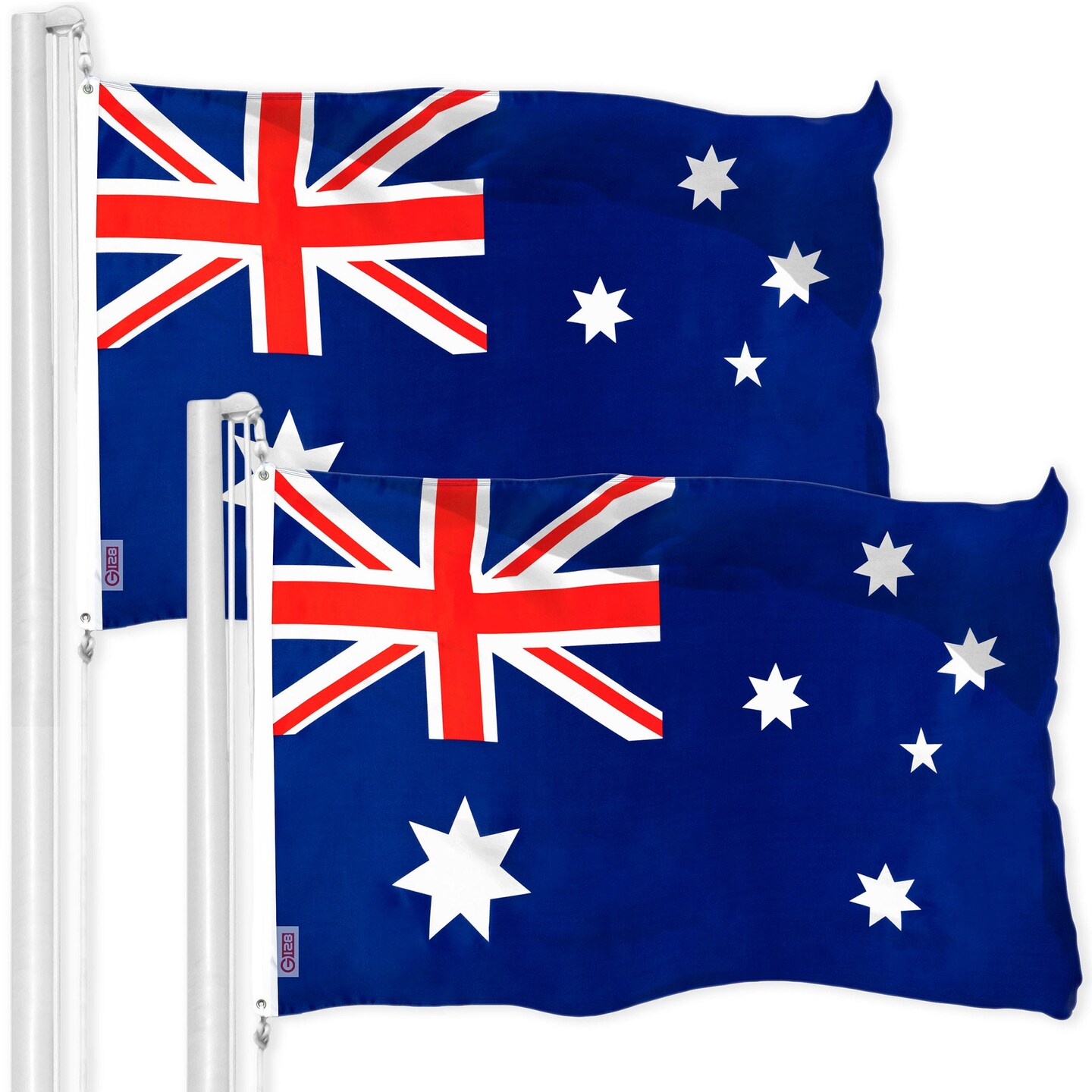 Australia Australian Flag 3x5 Ft 2-Pack 150D Printed Polyester By G128 ...