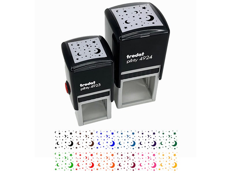 Moon and Stars Self-Inking Rubber Stamp Ink Stamper | Michaels