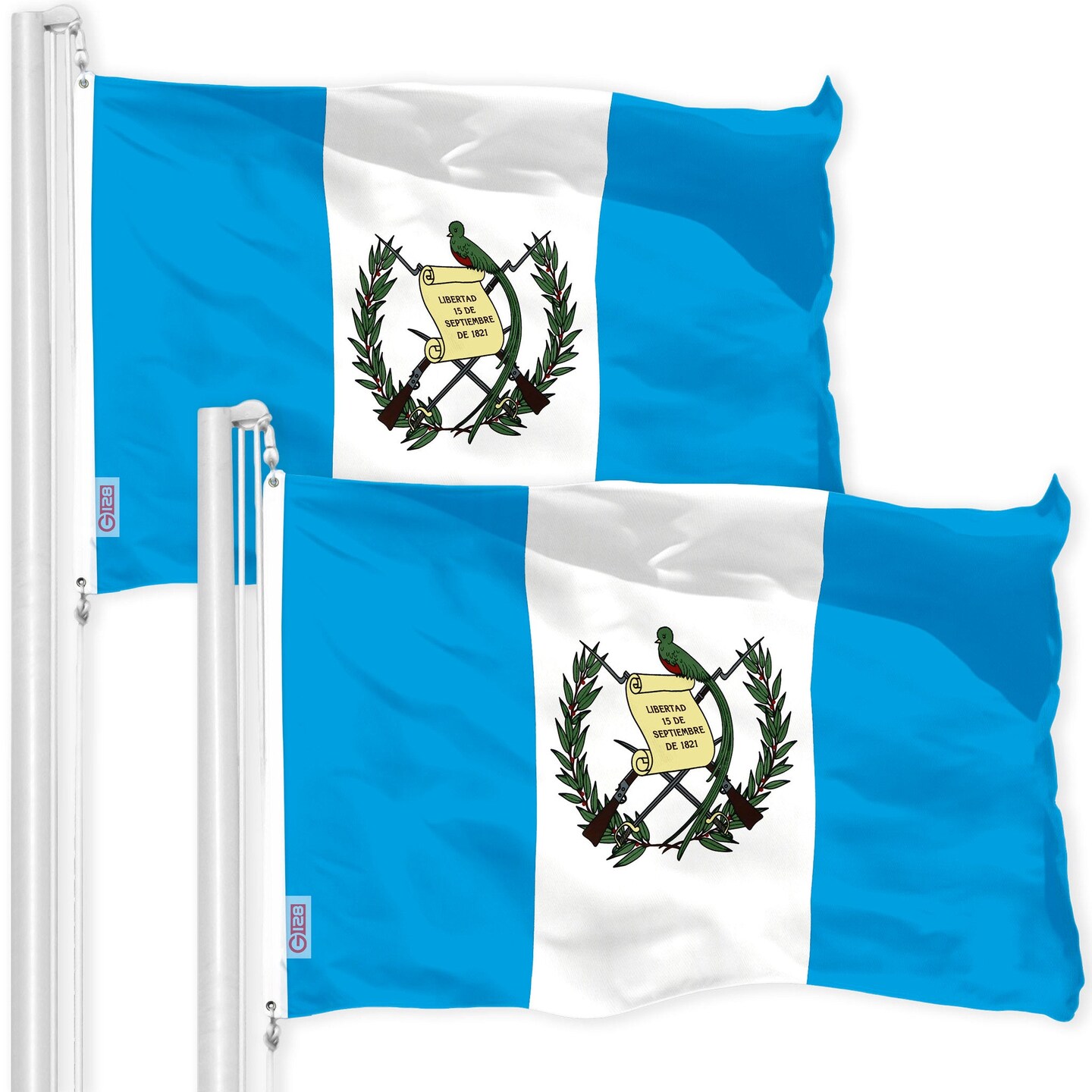 Guatemala Guatemalan Flag 3x5 Ft 2-Pack 150D Printed Polyester By G128 ...