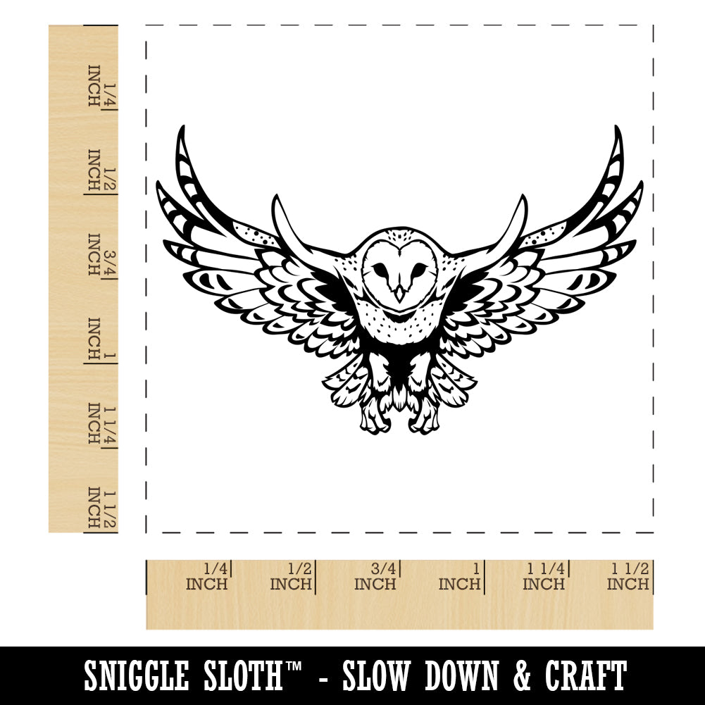 Majestic Barn Owl Flying Self-Inking Rubber Stamp Ink Stamper | Michaels