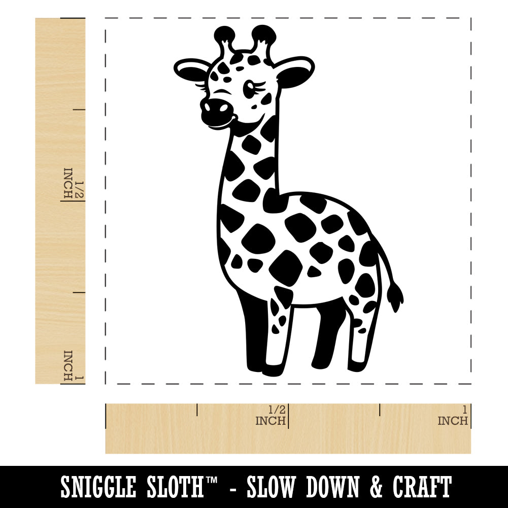Cute Baby Giraffe Kawaii Chibi Self-Inking Rubber Stamp Ink Stamper ...