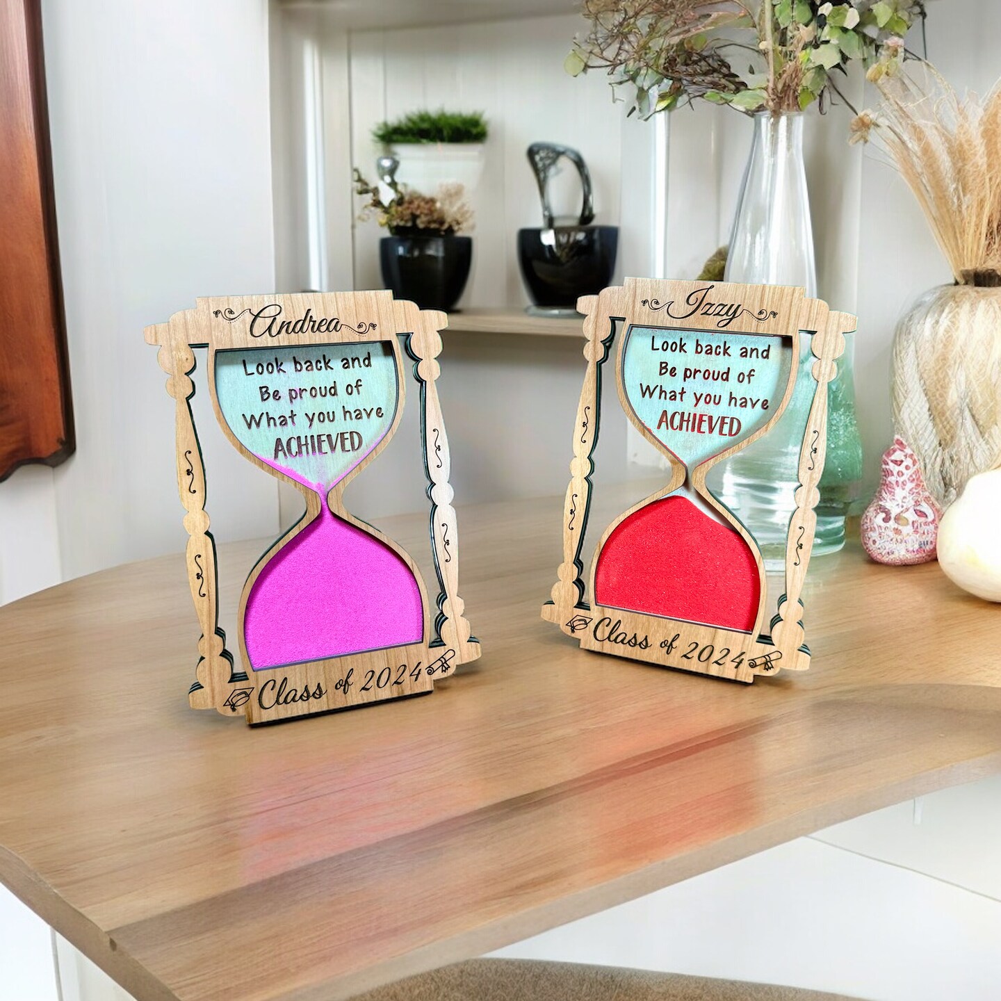 Personalized Graduation plaque - Class of 2024 - Keepsake - Sand Clock ...