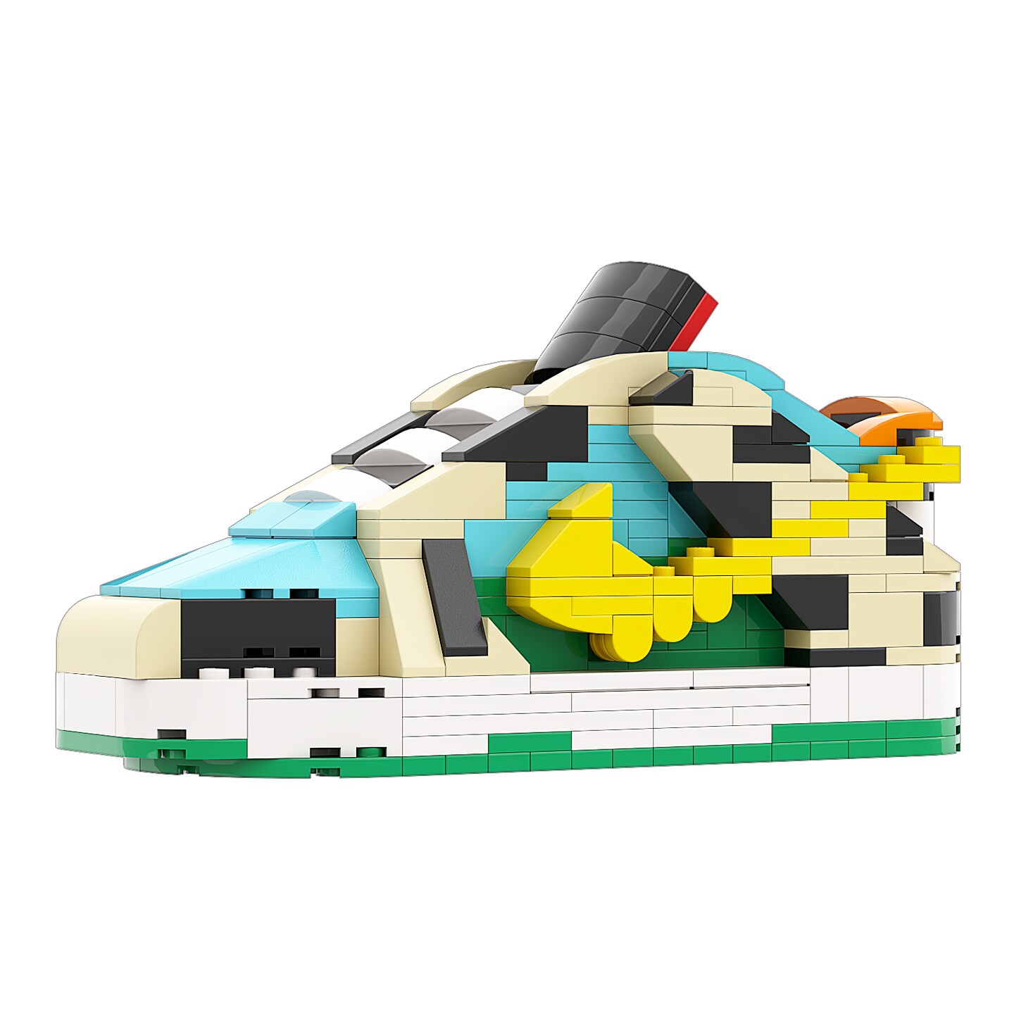 Handcrafted "Chunky Dunky" Sneaker Bricks LEGO-like interlocking blocks ...