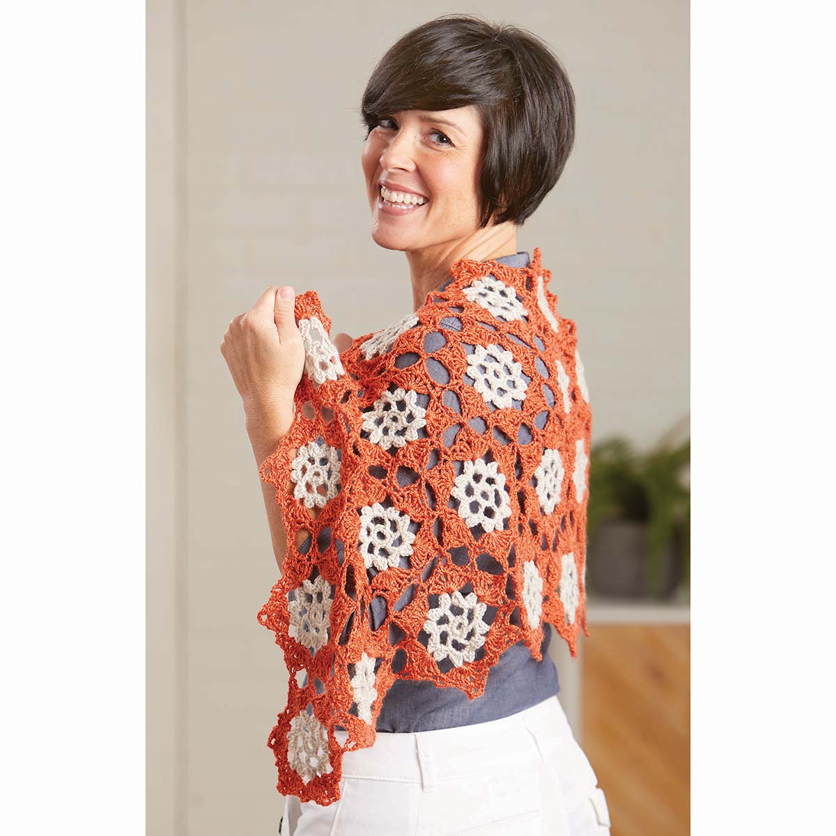 Herrschners Fire Blossom Shawl Yarn Kit | Michaels