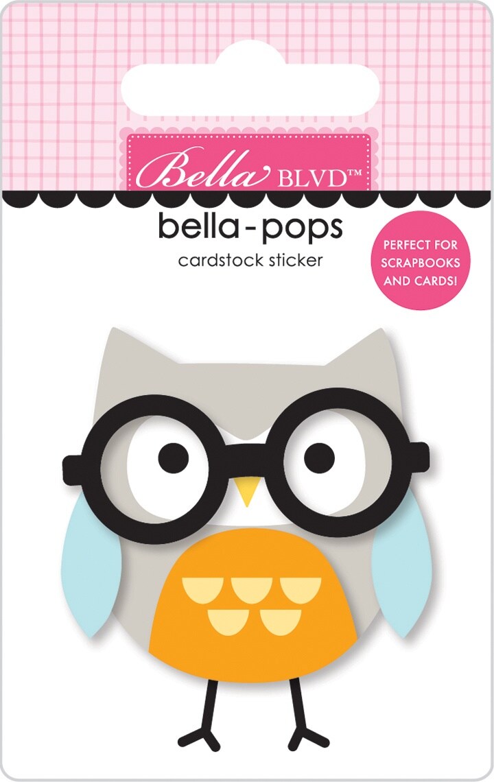 School Is Cool Bella-Pops 3D Stickers-Wise Owl | Michaels