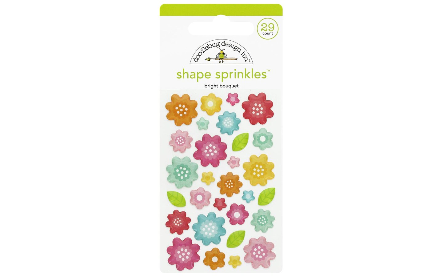 Doodlebug Cute & Crafty Sprinkles Shapes Bright | Michaels