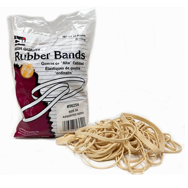 Rubber Bands, Assorted Sizes, 1/4 lb. Bag | Michaels
