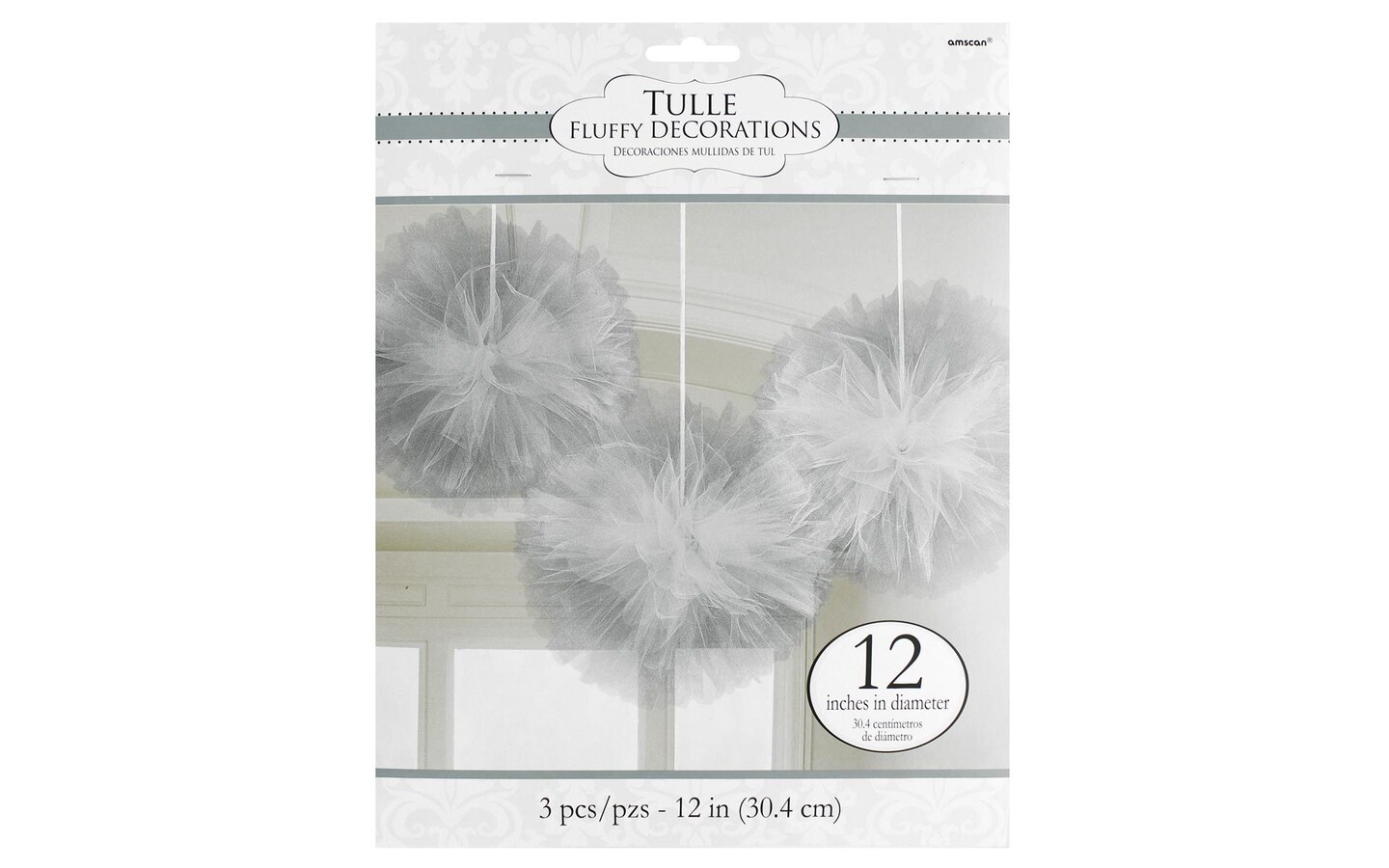 Amscan Deco Fluffy Tulle Silver | Michaels