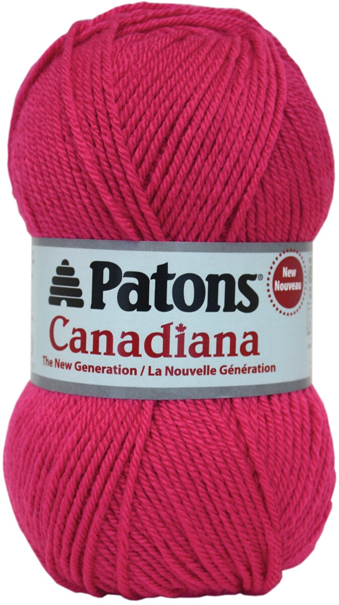 Patons Canadiana Yarn - Solids-Raspberry | Michaels