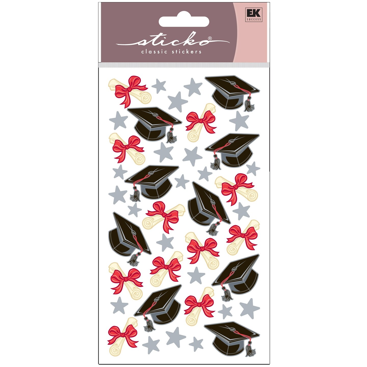 Sticko Dimensional Sticker-Black Graduation | Michaels
