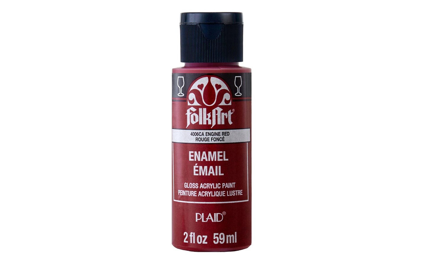 Plaid Folkart Enamels Paint 2oz Engine Red | Michaels